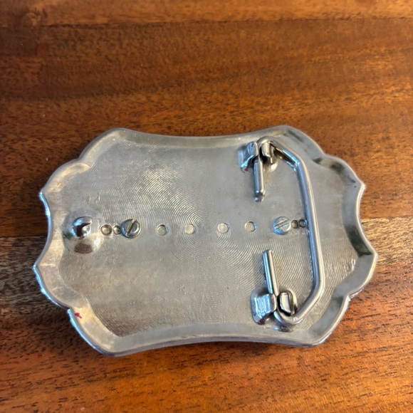 Vintage | Accessories | Vintage Blue Abalone Shell Enamel Belt Buckle ...